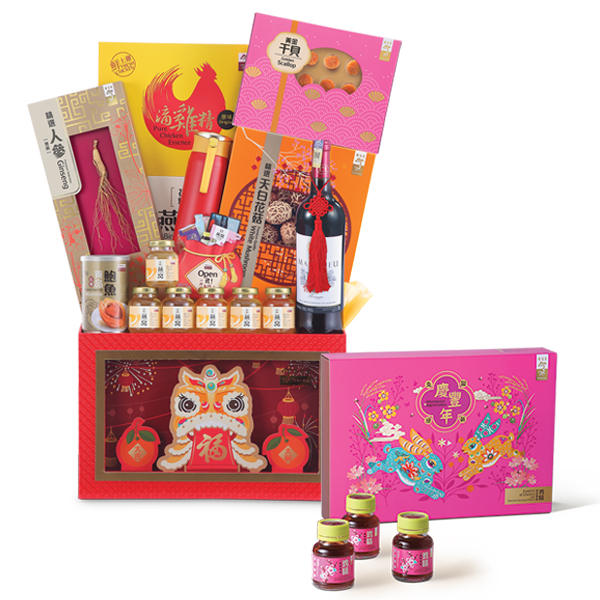 CNY Hamper - Rising Prosperity + American Ginseng & Shou Di EOC Giftbox ...